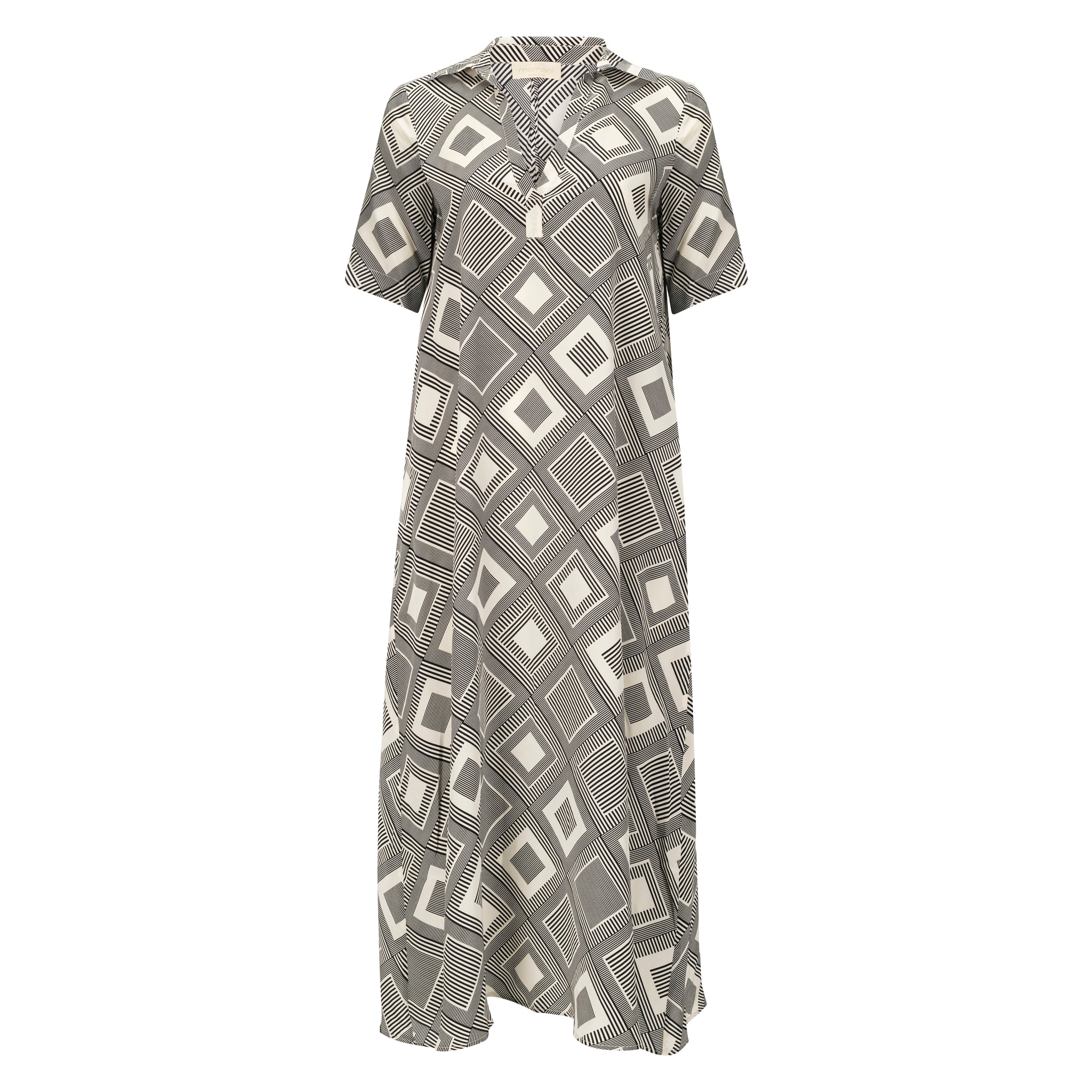 Momoni Abstract Silk Dress Timeless Martha's Vineyard