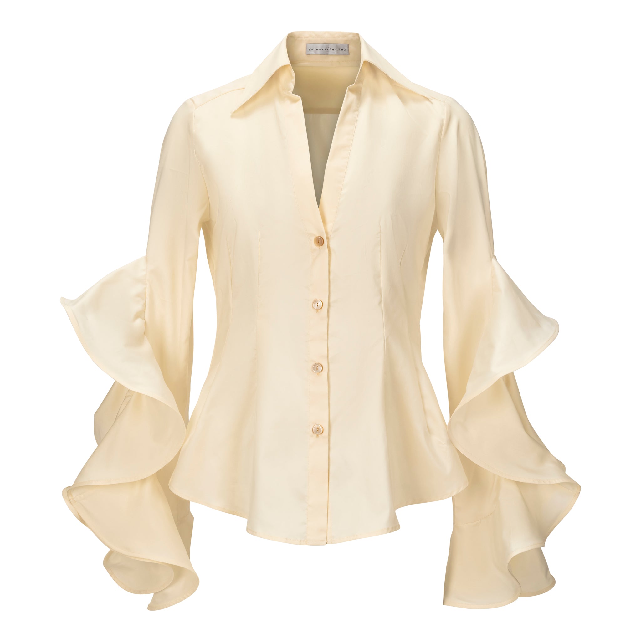 Palmer / / Harding Prosper Cream Cotton Poplin Shirt – Timeless